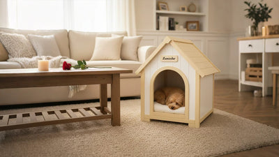 Lumicedar Cedar Pet Houses for Dogs & Cats | Premium Wooden Pet Homes